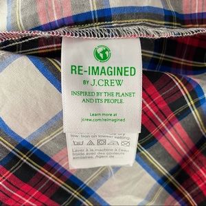 J. Crew | Tops | Nwt J Crew Red And White Plaid Button Down Long Sleeve Blouse Size Medium ...
